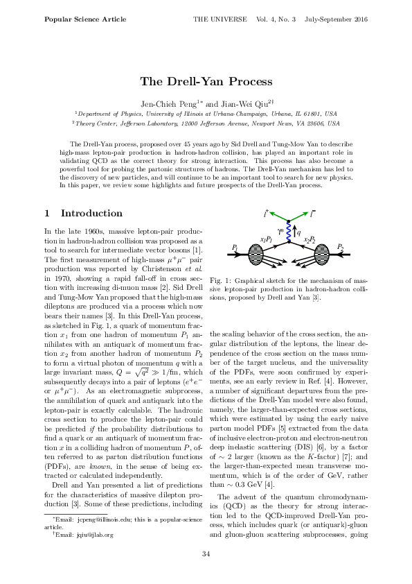 (PDF) The Drell-Yan Process