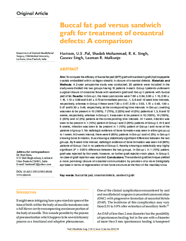 (PDF) DOUBLE LAYERED FLAP FOR CLOSURE OF RECURRENT ...