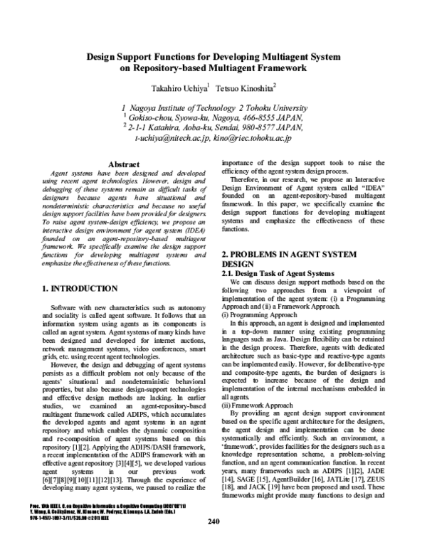 (PDF) Design support functions for developing multiagent system on repository-based multiagent ...