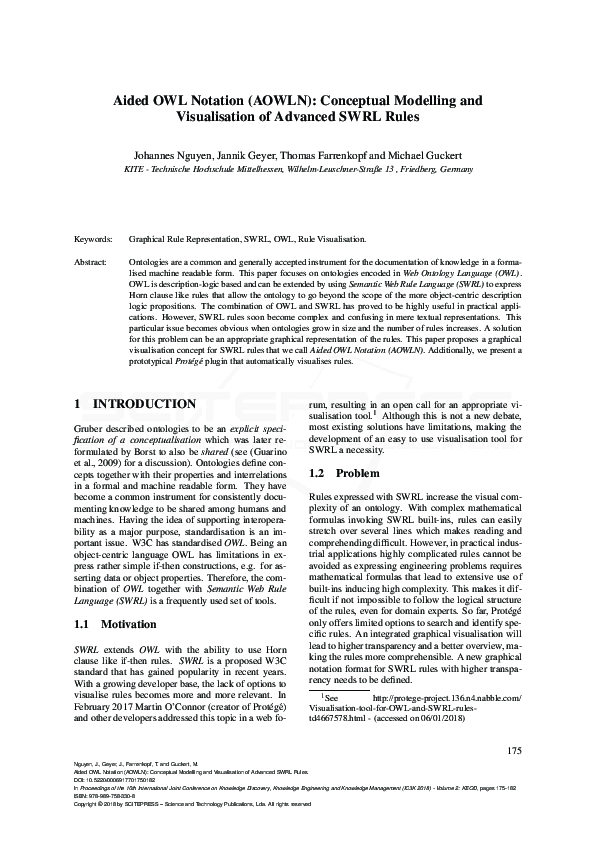 (PDF) Aided OWL Notation (AOWLN): Conceptual Modelling and ...