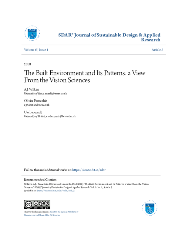(PDF) The built environment and its patterns : a view from the vision ...