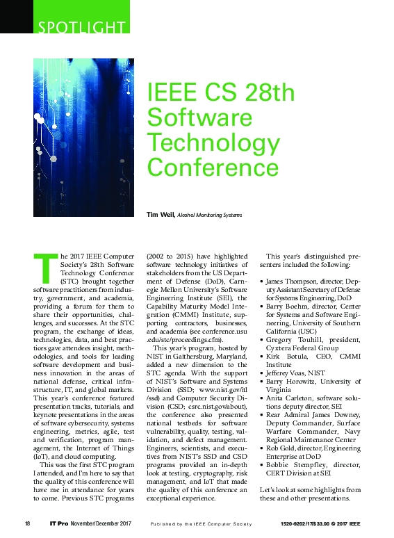 (PDF) IEEE CS 28th Software Technology Conference