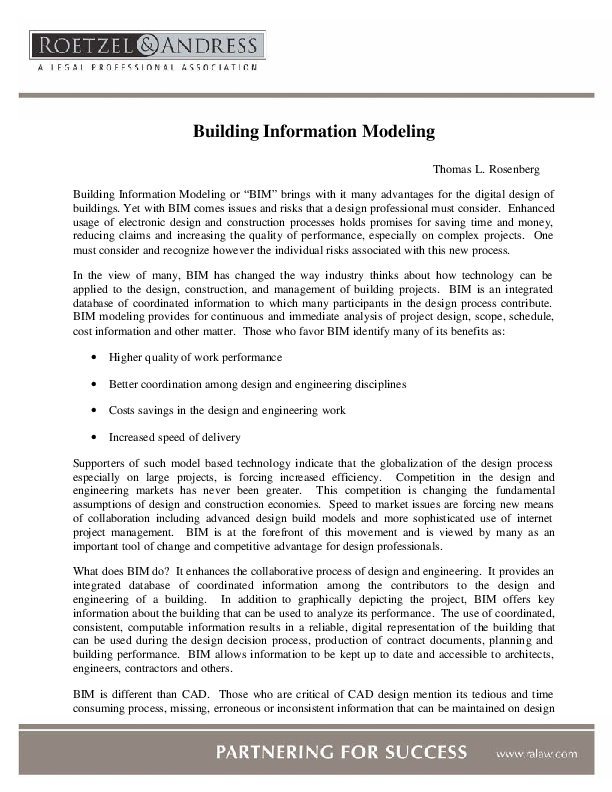 (PDF) Building Information Modeling