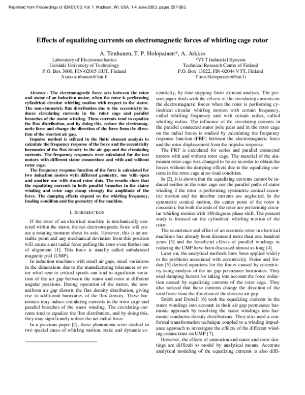 (PDF) Effects of equalizing currents on electromagnetic forces of ...
