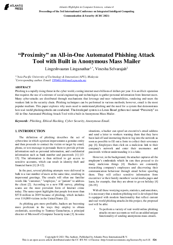 (PDF) “Proximity” an All-in-One Automated Phishing Attack Tool with ...