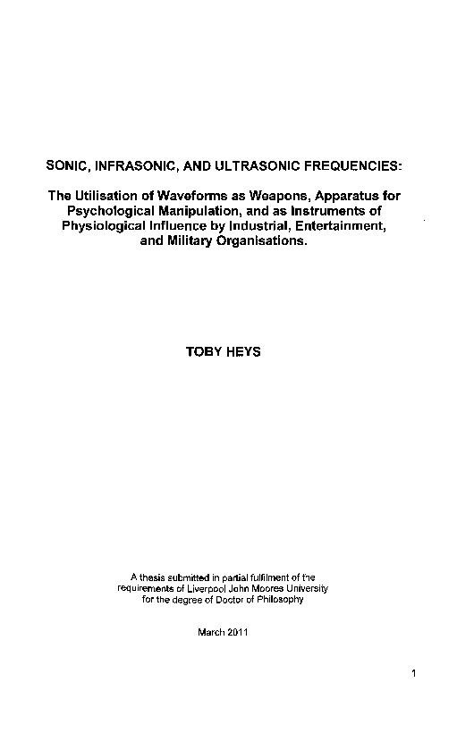 (PDF) Sonic, infrasonic, and ultrasonic frequencies : the utilisation ...