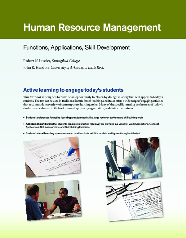 (PDF) Human Resource Management: Functions, Applications, Skill Development
