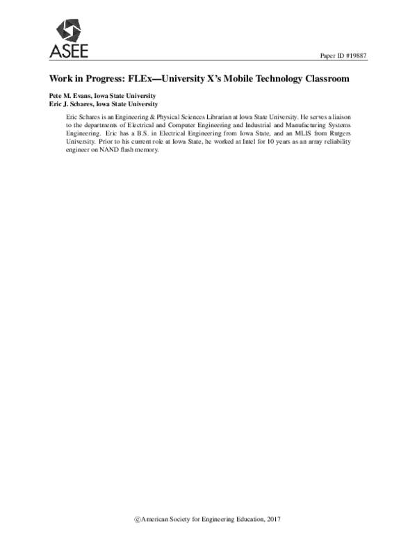 (PDF) Board # 31 : Work in Progress: FLEx—University X's Mobile ...