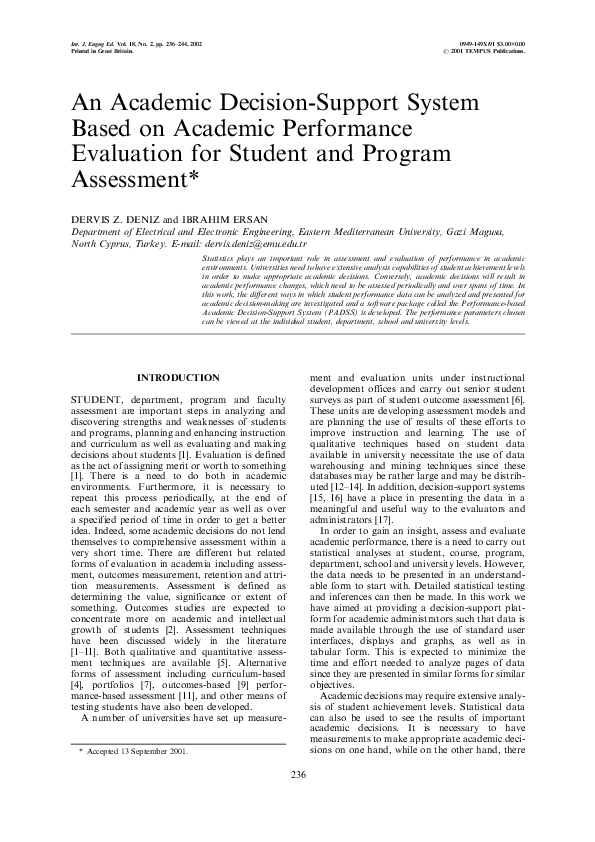 (PDF) An Academic Decision-Support System Based on Academic Performance ...