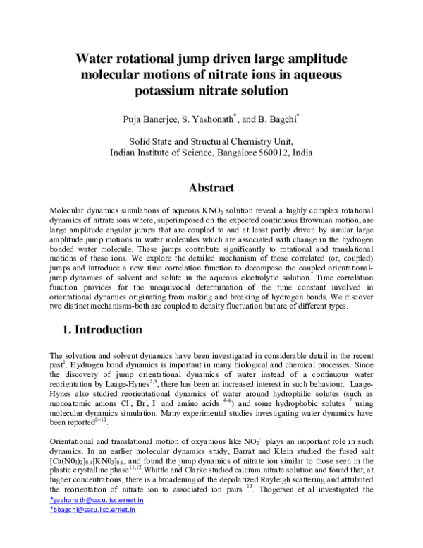 (PDF) Water rotational jump driven large amplitude molecular motions of ...