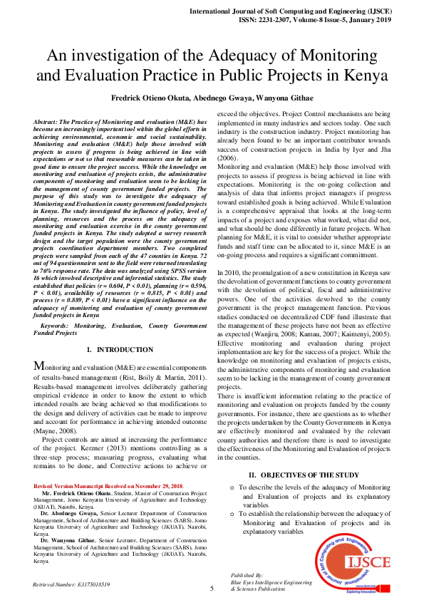 (PDF) An investigation of the effectiveness of monitoring and ...
