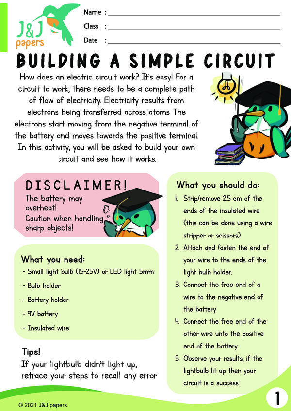 (PDF) Building a Simple Circuit (Coloured ver.)