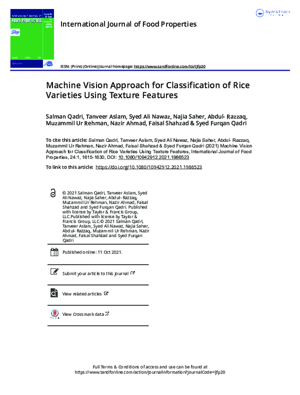 (PDF) Machine Vision Approach for Classification of Rice Varieties ...