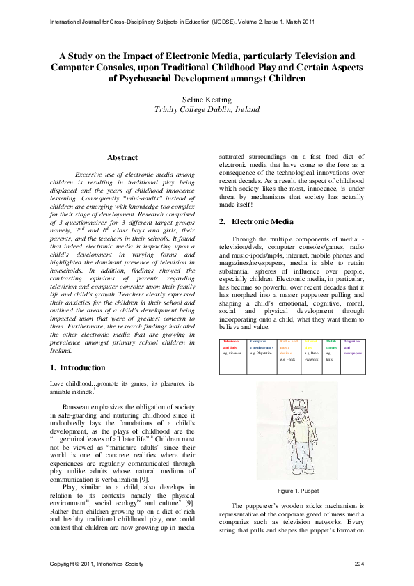 (PDF) A Study on the Impact of Electronic Media, particularly ...