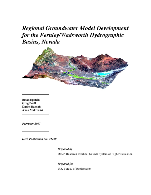 (PDF) Assessing the uncertainty associated with regional groundwater ...