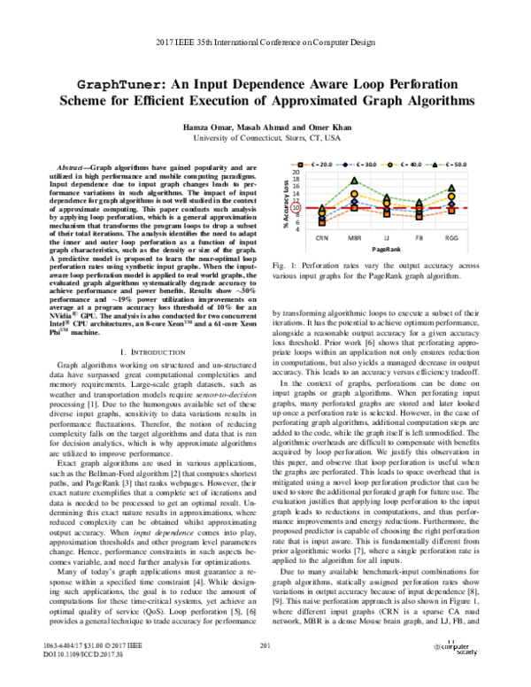 (PDF) GraphTuner: An Input Dependence Aware Loop Perforation Scheme for Efficient Execution of ...