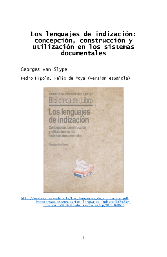 (PDF) Los lenguajes de indización: concepción, construcción y utilización en los sistemas ...
