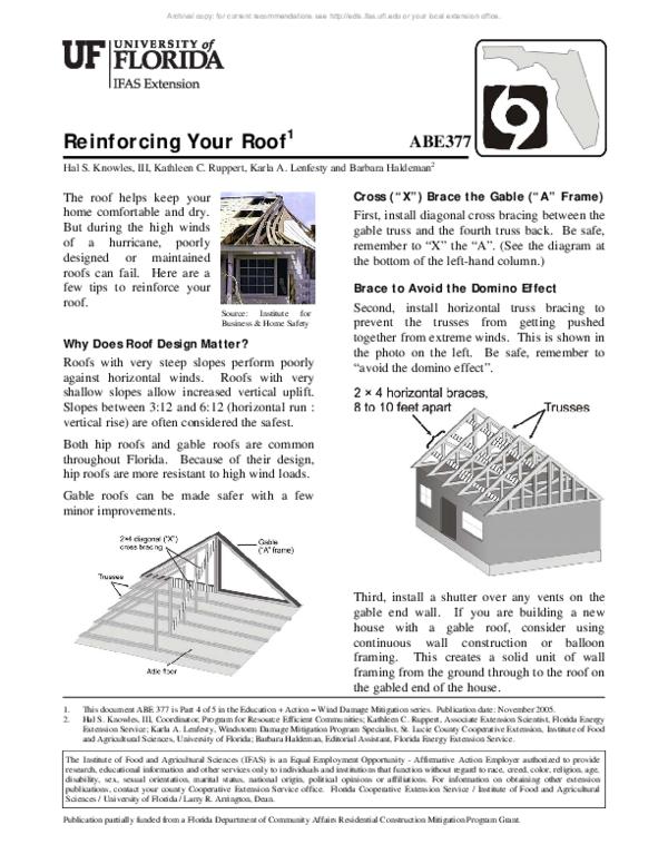 (PDF) Reinforcing Your Roof