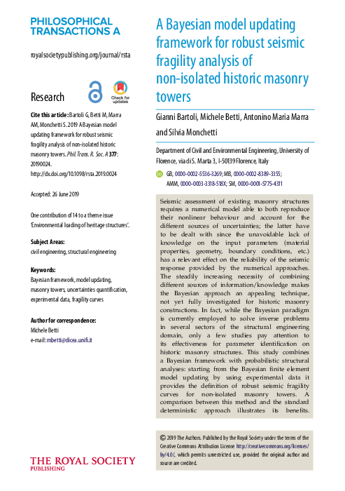 Pdf A Bayesian Model Updating Framework For Robust Seismic Fragility Analysis Of Non Isolated