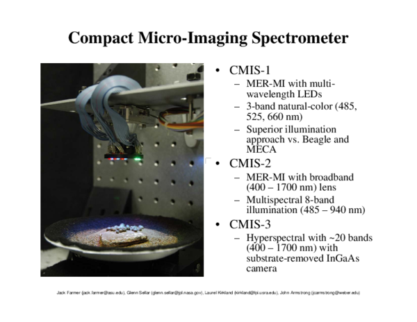 (PDF) Compact micro-imaging spectrometer