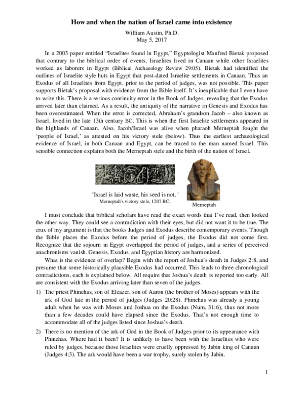 (PDF) Birth of Israel