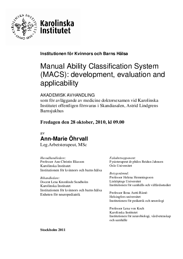 (PDF) Manual Ability Classification System (MACS): development ...