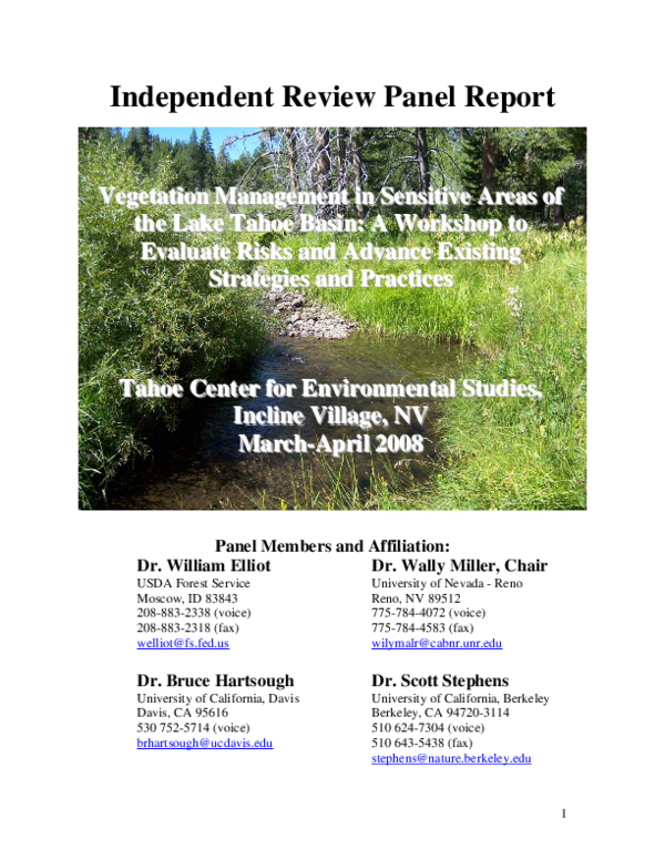 (PDF) Independent Review Panel Report