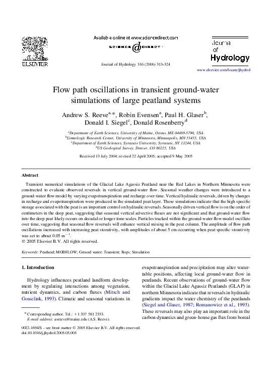 (PDF) Flow path oscillations in transient ground-water simulations of ...