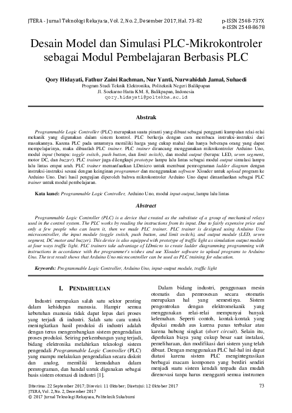 (PDF) Desain Model dan Simulasi PLC-Mikrokontroler sebagai Modul ...