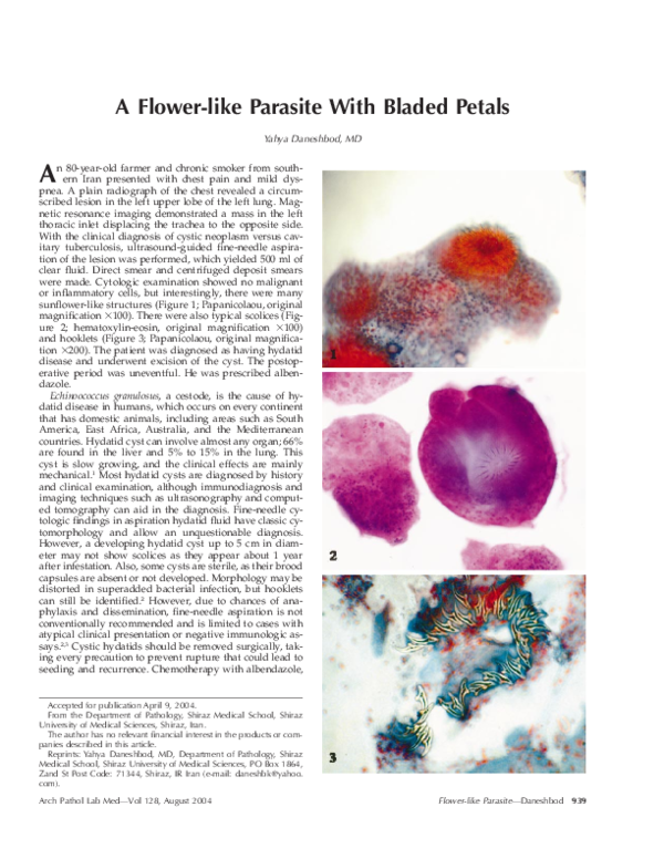 (PDF) A flower-like parasite with bladed petals