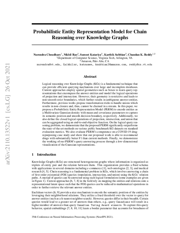 (PDF) Probabilistic Entity Representation Model for Chain Reasoning ... (PDF) Probabilistic Entity Representation Model for Chain Reasoning ...