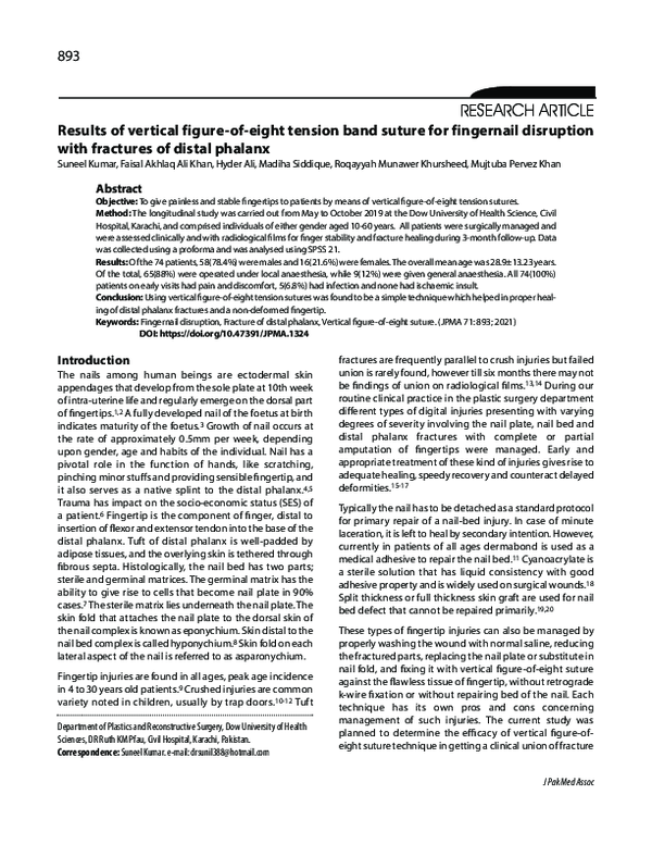 (PDF) Results of vertical figure-of-eight tension band suture for ...