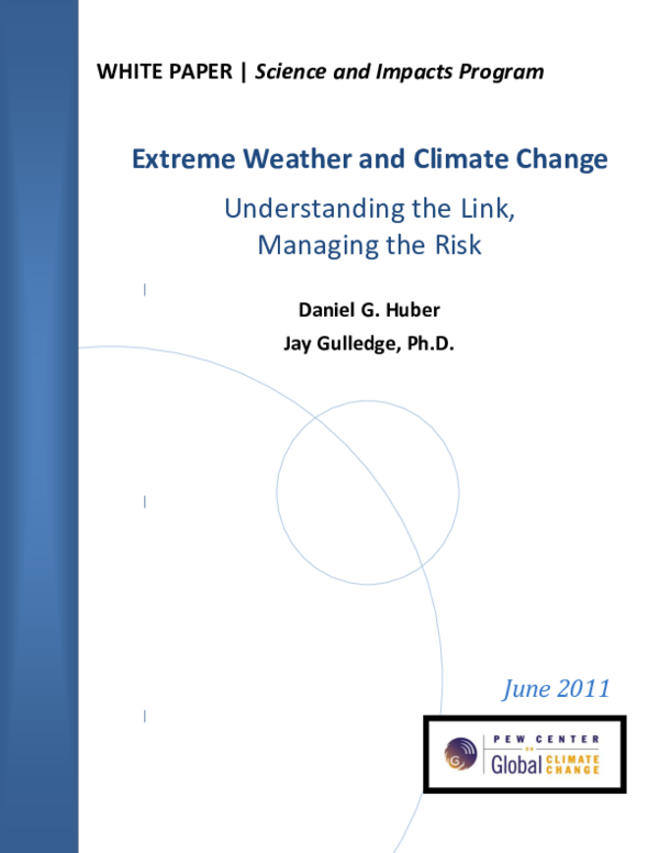 (PDF) Extreme Weather and Climate Change Understanding the Link ...