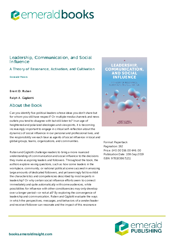 (PDF) Leadership, Communication, and Social Influence