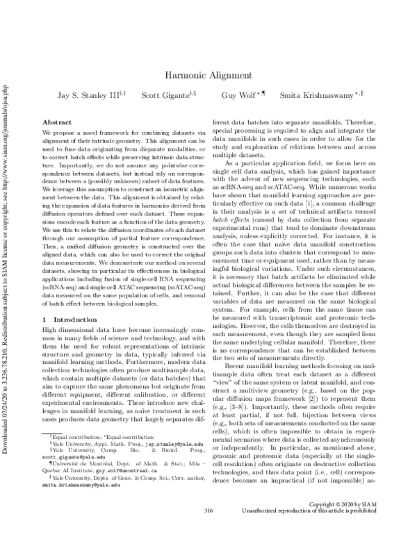 (PDF) Harmonic Alignment