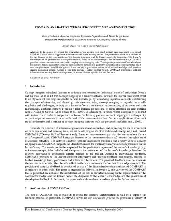 (PDF) COMPASS: an adaptive web-based concept map assessment tool
