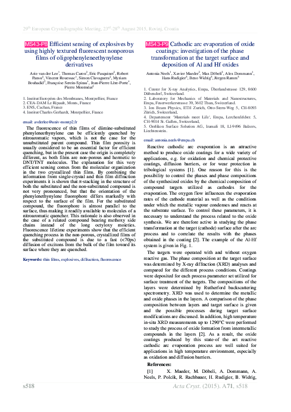 Cathodic arc evaporation of oxide coatings: investigation of the phase ...
