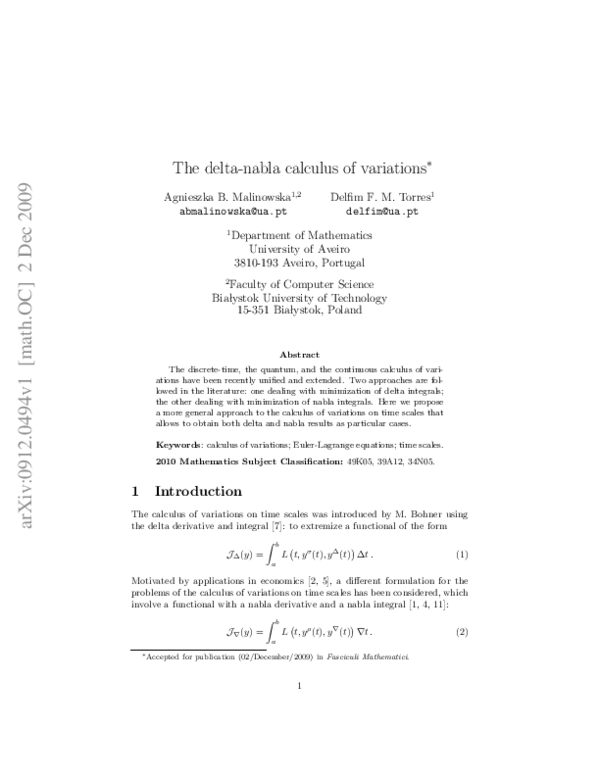 (PDF) The delta-nabla calculus of variations