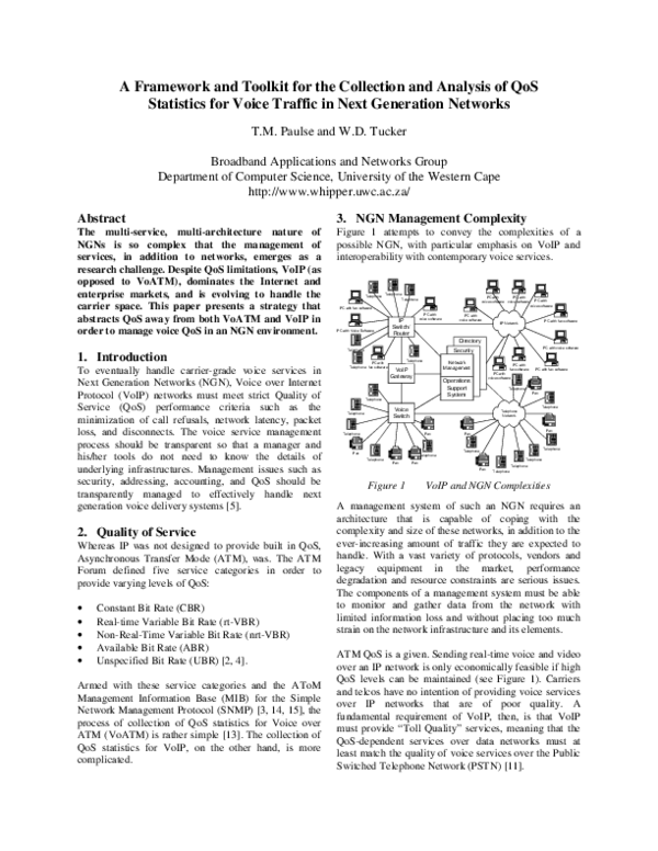 (PDF) A framework and toolkit for the collection and analysis of QoS ...