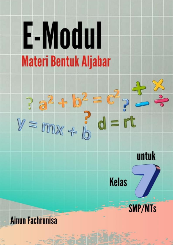 (PDF) E-MODUL BENTUK ALJABAR KELAS VII SMP/MTs