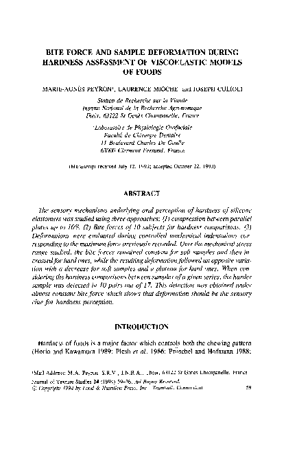 (PDF) Bite Force and Sample Deformation During Hardness Assessment of ...