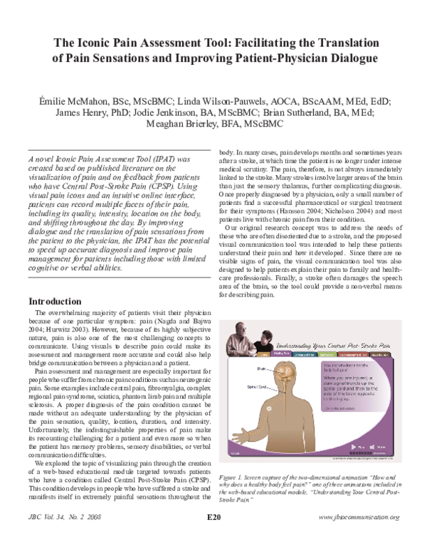 (PDF) The Iconic Pain Assessment Tool: Facilitating the Translation of ...