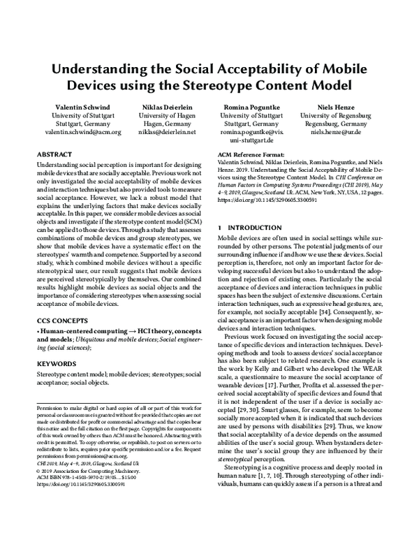 (PDF) Understanding the Social Acceptability of Mobile Devices using ...