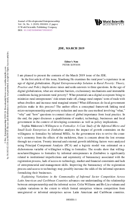 (PDF) Jde, March 2019