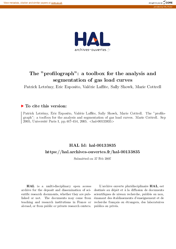 (PDF) The "profilograph": a toolbox for the analysis and segmentation ...