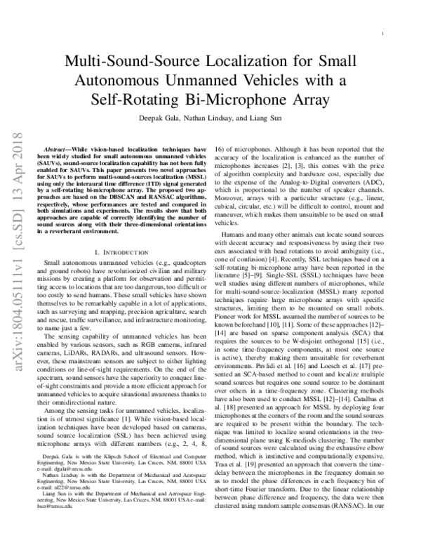 (PDF) Multi-Sound-Source Localization for Small Autonomous Unmanned Vehicles with a Self ...