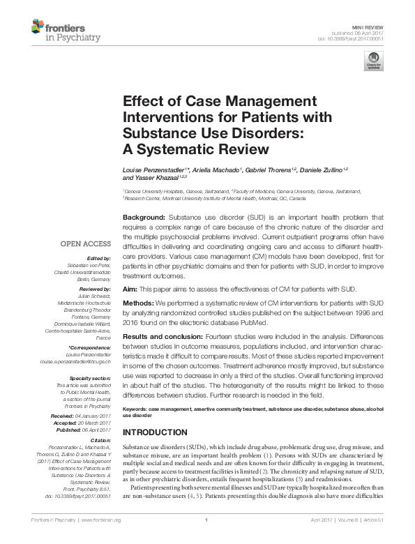 (PDF) Effect of Case Management Interventions for Patients with ...