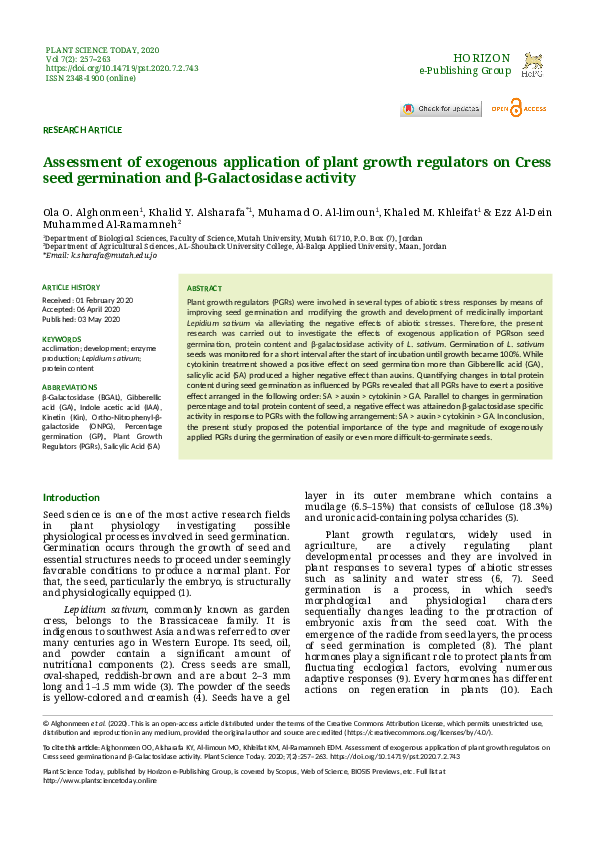(PDF) Plant Science Today