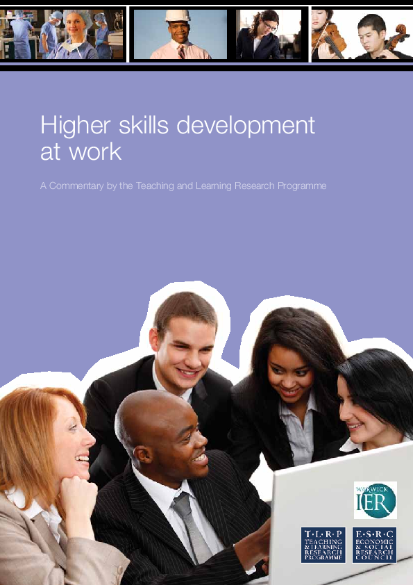 (PDF) Higher Skills Development at Work