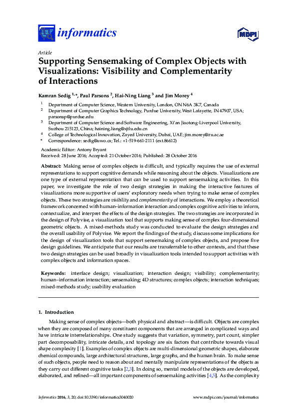 (PDF) Supporting Sensemaking of Complex Objects with Visualizations ...